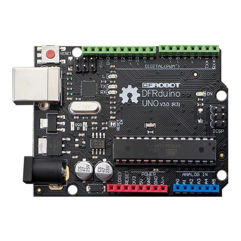 DFRduino UNO R3（含USB线|传感器扩展板）-套餐组合-DFRobot创客商城