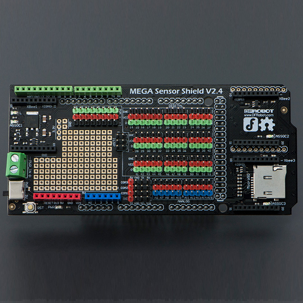 Gravity:MEGA传感器扩展板 V2.4 (Arduino兼容)-Arduino扩展板-DFRobot创客商城