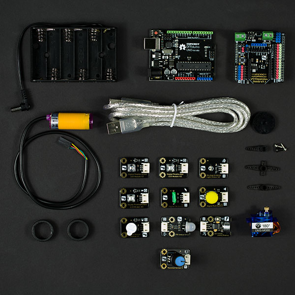 Gravity: Arduino 编程积木入门版学习套件 - 蘑菇云科创教育-Arduino 套件-DFRobot创客商城