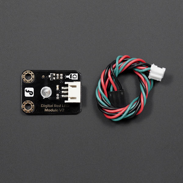 Gravity:数字红色LED发光模块(Arduino兼容)-LED模块-DFRobot创客商城