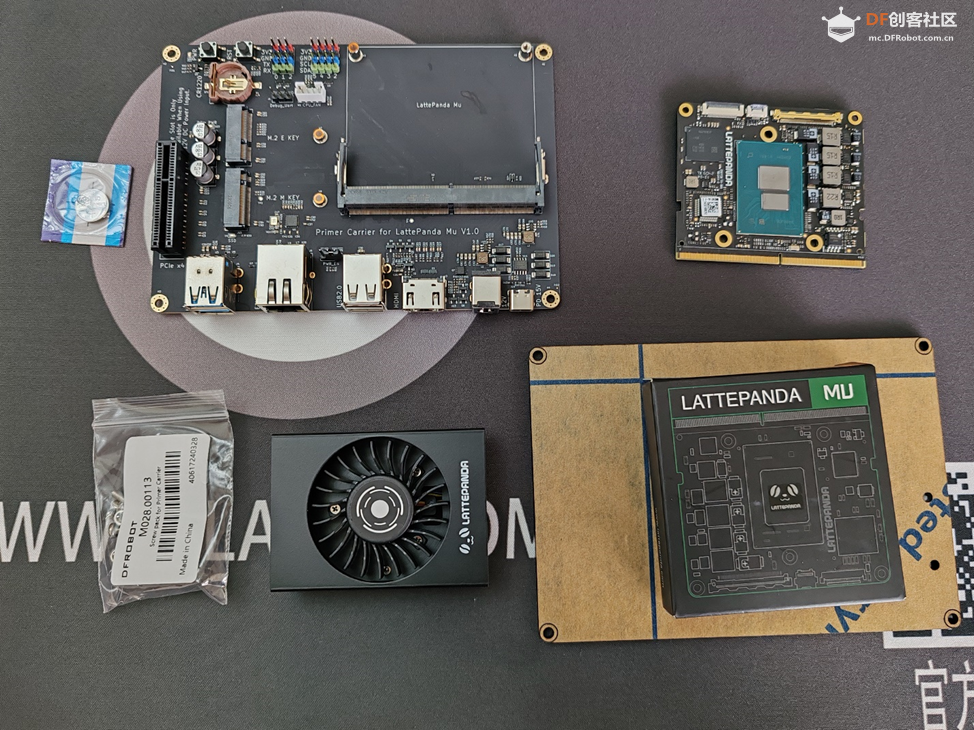 LattePanda Mu - 微型x86计算模块 (Intel N100处理器,8GB内存,64GB存储) - DFRobot创客商城